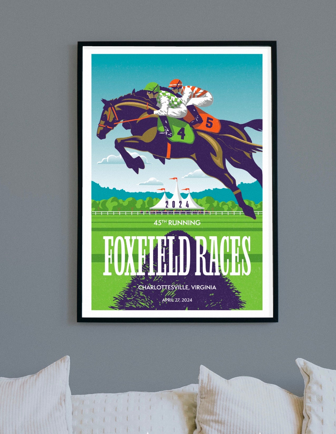 Poster (Silk Screen 45th Running) | Foxfield Racing, LLC