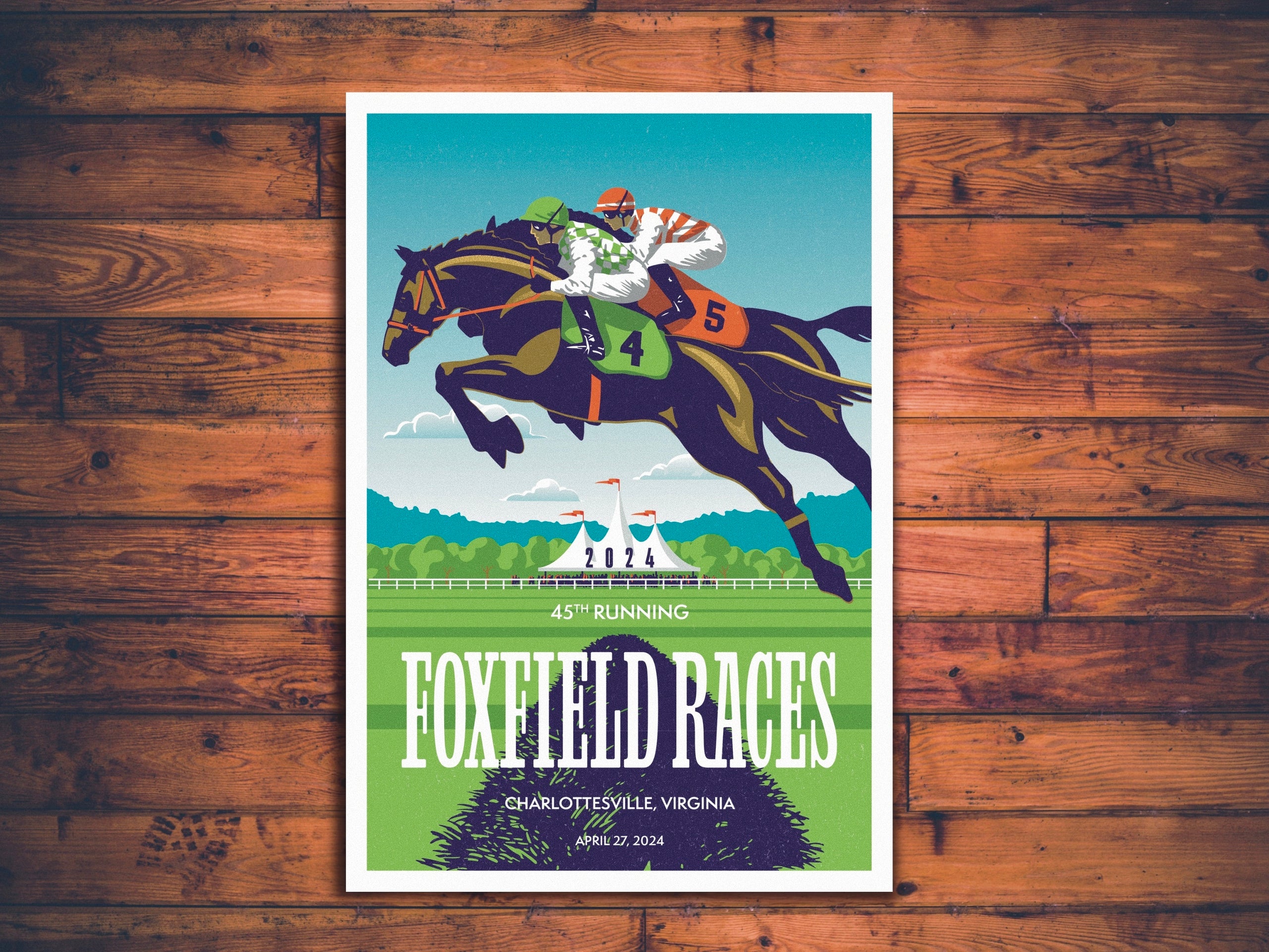 Poster (Silk Screen 45th Running) | Foxfield Racing, LLC